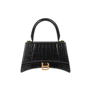 Balenciaga Hourglass Small Top Handle Bag - Black