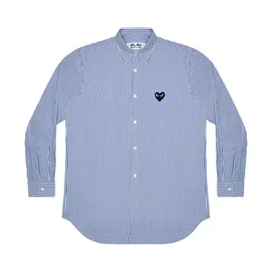Play Comme Des Garcon Striped Shirt - Blue