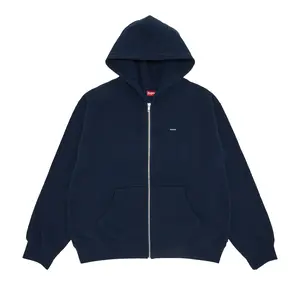 Supreme Small Box Zip Up Hooded Sweatshirt - Blue