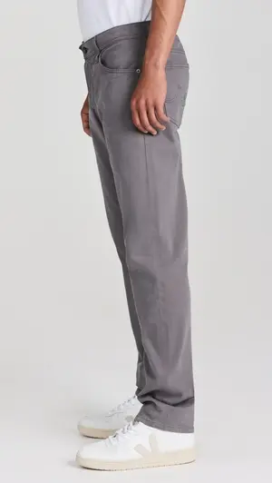 Ag Graduate Tailored Twill Straight Leg Jeans - Folkestone Grey