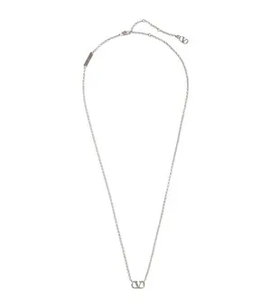 Valentino Garavani Vlogo Necklace - White