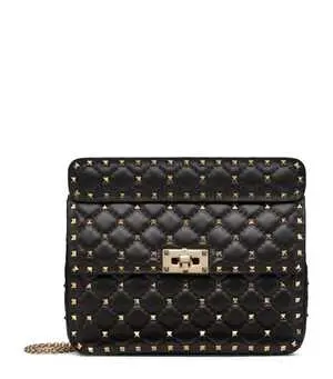 Valentino Garavani Rockstud Spike Top-handle Bag - Black