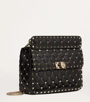 Valentino Garavani Rockstud Spike Top-handle Bag - Black