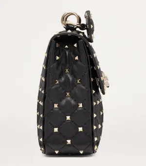 Valentino Garavani Rockstud Spike Top-handle Bag - Black