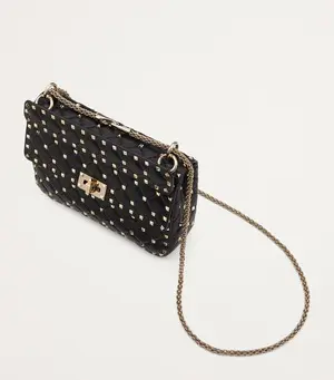 Valentino Garavani Rockstud Spike Top-handle Bag - Black