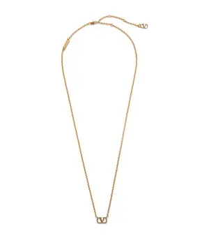 Valentino Garavani Vlogo -plated Necklace - Gold