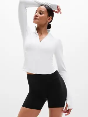 Athleta Salutation Crop Jacket - Bright White