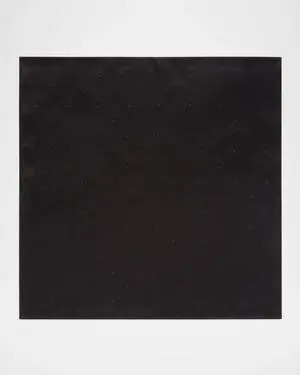 Stefano Ricci Apos;s Crystal-embellished Silk Pocket Square - Black