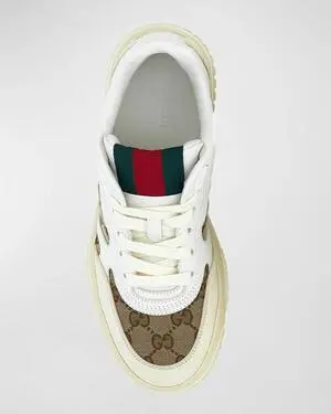 Gucci Gucci ReWeb GG Low-Top Sneakers Ivory