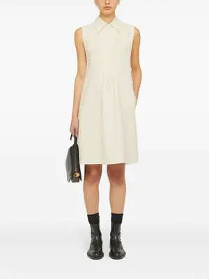JIL SANDER Pearl-embroidered Shirt Dress