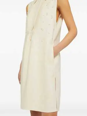 JIL SANDER Pearl-embroidered Shirt Dress