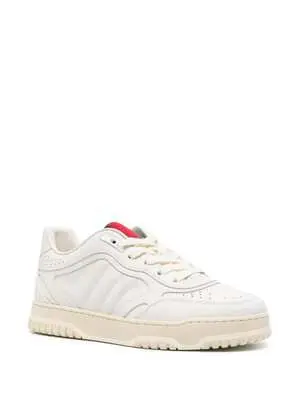 Gucci Re-web Leather Sneakers - White