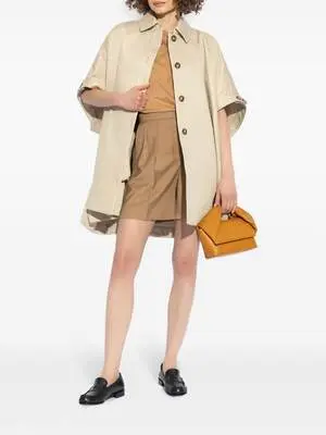 Max Mara Monogram-embroidered Cotton T-shirt - Neutrals