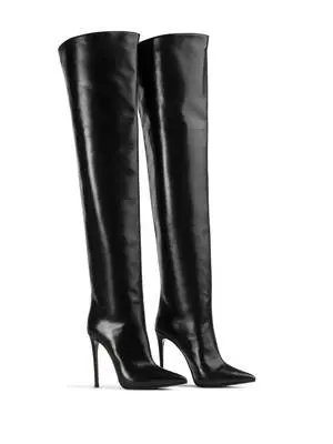 LE SILLA Eva 120mm Thigh-high Leather Boots - Black