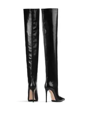 LE SILLA Eva 120mm Thigh-high Leather Boots - Black