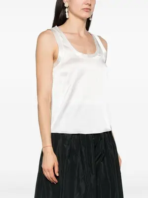 Maje Silk Tank Top - White