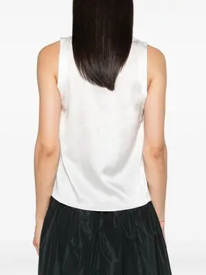 Maje Silk Tank Top - White