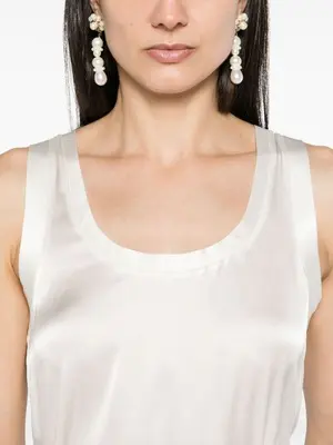 Maje Silk Tank Top - White