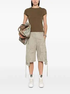 Rick Owens Level Cropped T-shirt - Green