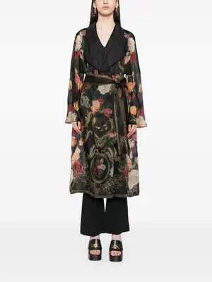 Camilla Floral-print Silk Coat