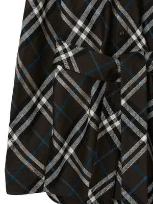 Burberry Check-patterned Belted Shirt