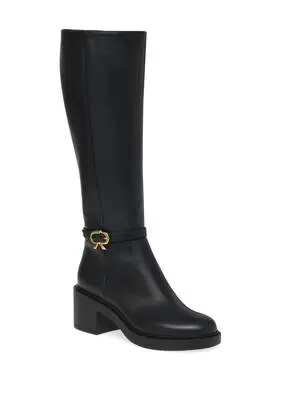 GIANVITO ROSSI Buckle-strap Knee-high Boots