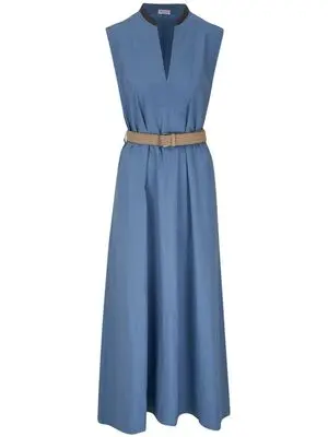 Brunello Cucinelli Cotton Dress - Blue