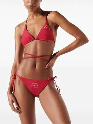 Karl Lagerfeld Rue St-guillaume Triangle Bikini Top - Pink