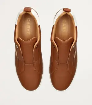 Carvela Leather Connected Slip-on Sneakers