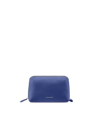 MAISON DE SABRE Maison De Sabre Leather Tech Pouch Lapis Blue