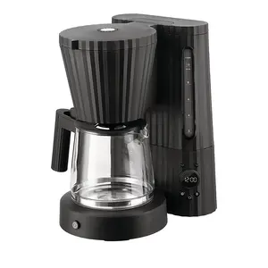 ALESSI Plisse Filter 10 Cup Coffee Machine - Black