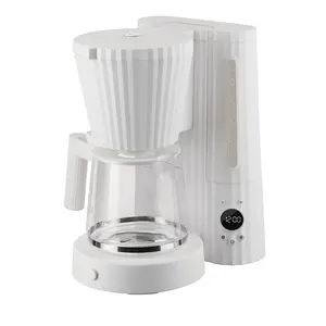 ALESSI Plisse Filter 10 Cup Coffee Machine - White