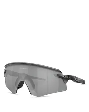Oakley Encoder Rectangular Sunglasses Black/gray Solid