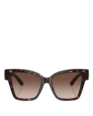 Dolce & Gabbana Square Sunglasses, 54mm - Havana/brown Gradient