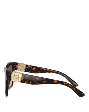 Dolce & Gabbana Square Sunglasses, 54mm - Havana/brown Gradient
