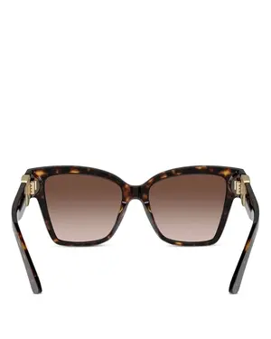 Dolce & Gabbana Square Sunglasses, 54mm - Havana/brown Gradient