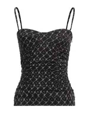 Pinko Logo-print Top - Black