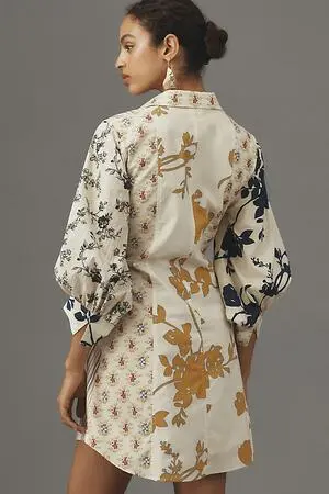 Plenty By Tracy Reese Long-sleeve Tie-front Mi Shirt Dress