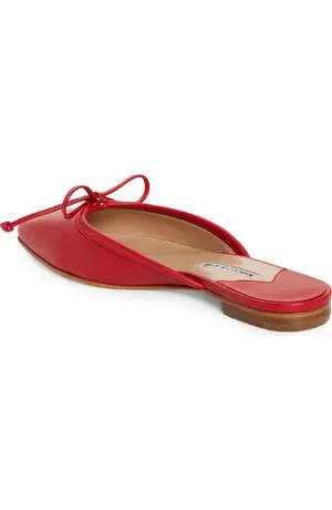 Manolo Blahnik Ballerimu Mule - Red