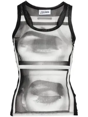 Jean Paul Gaultier Face-print Top