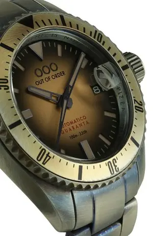 OUT OF ORDER Automatic Bracelet Watch - Sand