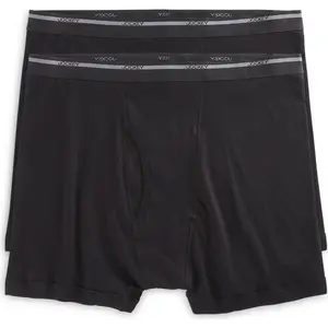 JOCKEY 2-pk Boxer Briefs - Black