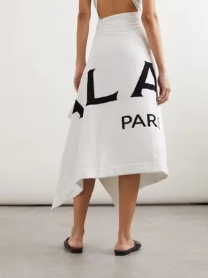 Alaïa Printed Cotton-terry Pareo