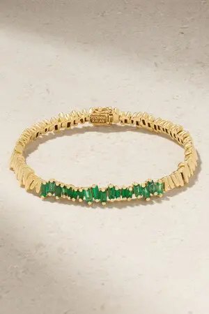 SUZANNE KALAN 18-karat Emerald Bracelet