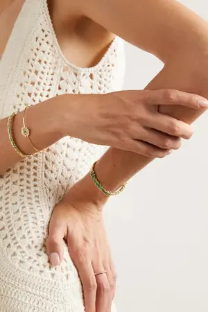 SUZANNE KALAN 18-karat Emerald Bracelet