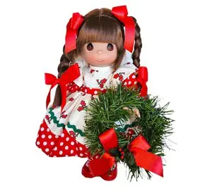 PRECIOUS MOMENTS Oh My Holly Brunette Doll - One-color
