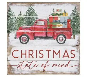 SINCERE SURROUNDINGS 8' Christmas State Truck P Allet Petite - One-color