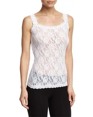 Hanky Panky Scoop-neck Lace Chemise - White