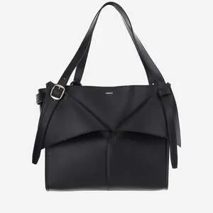 Coperni Cabas Leather Handbag - Black