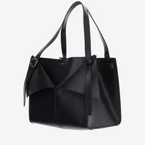 Coperni Cabas Leather Handbag - Black